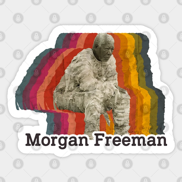 retro freeman fade - Retro - Sticker | TeePublic