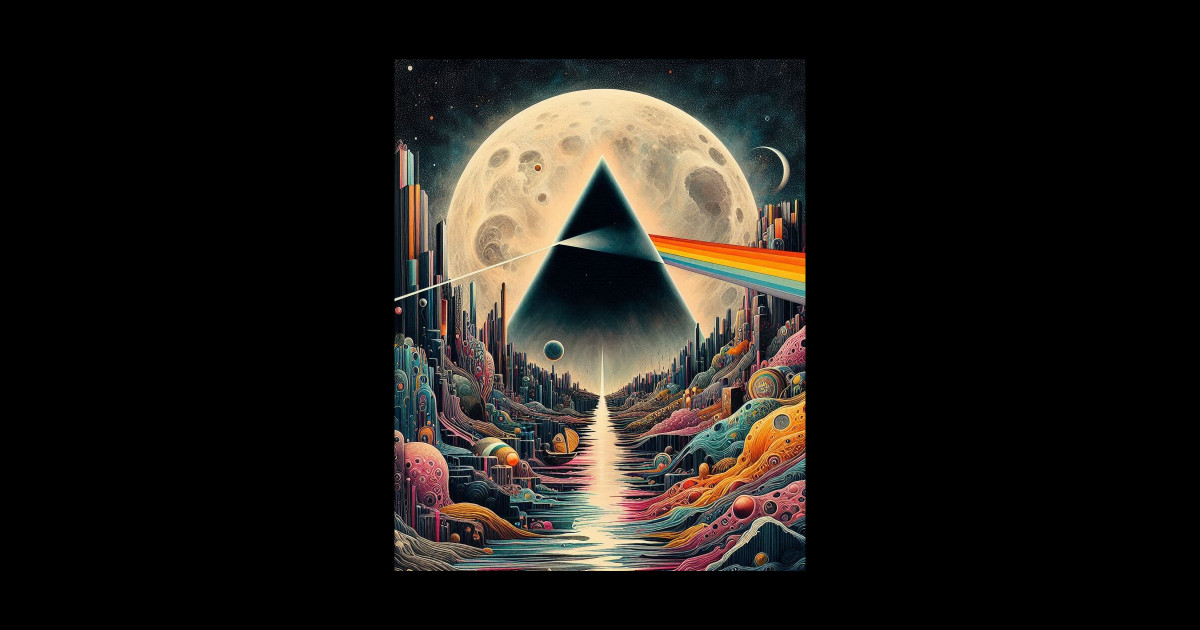 dark side of the moon trippy prism - Pink Floyd - Posters and Art ...