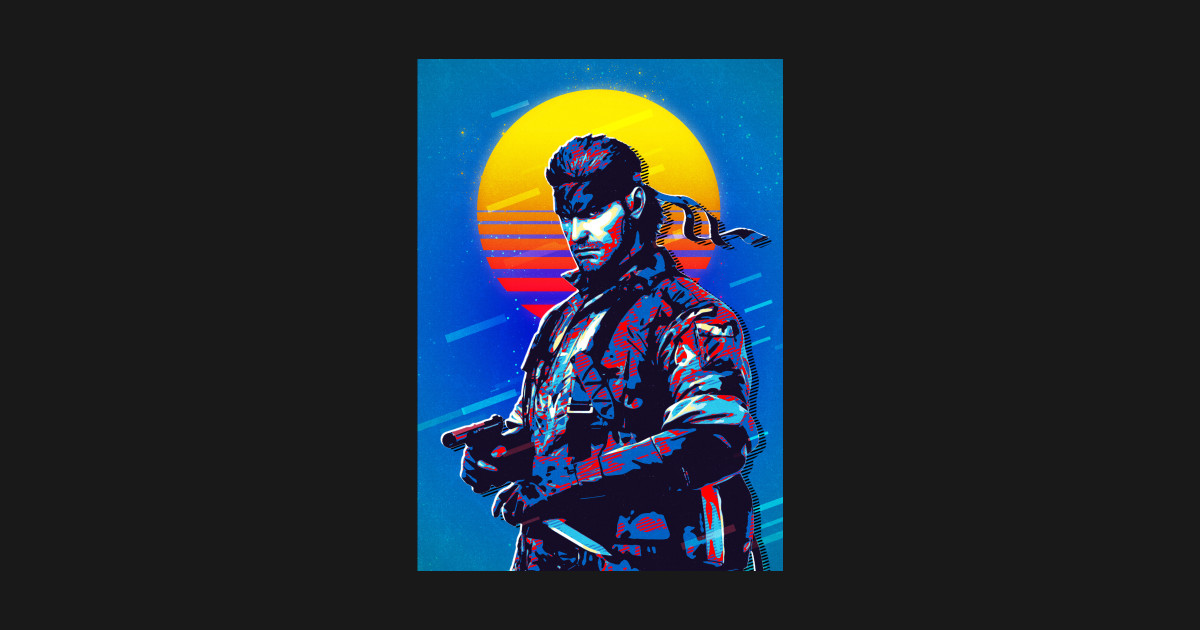 Solid Snake - Solid Snake - T-Shirt | TeePublic