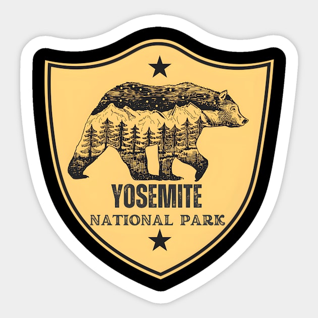 Yosemite National Park - Yosemite National Park - Sticker | TeePublic