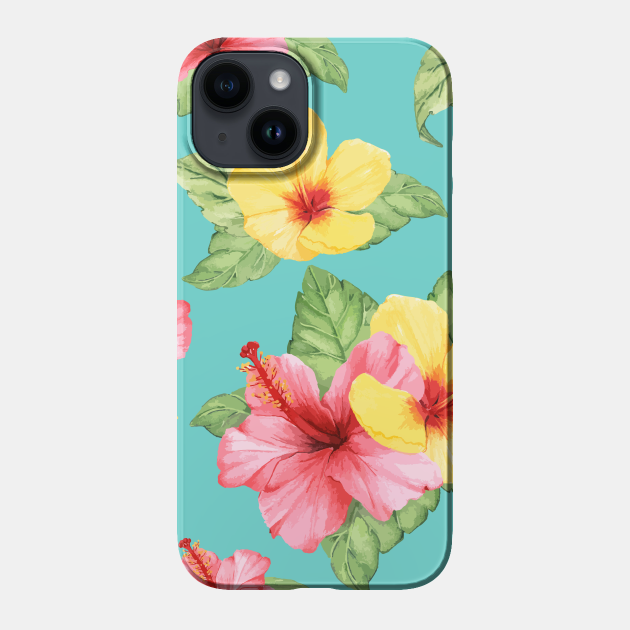 Colorful Summer Hibiscus Flowers Hibiscus Flowers Phone Case