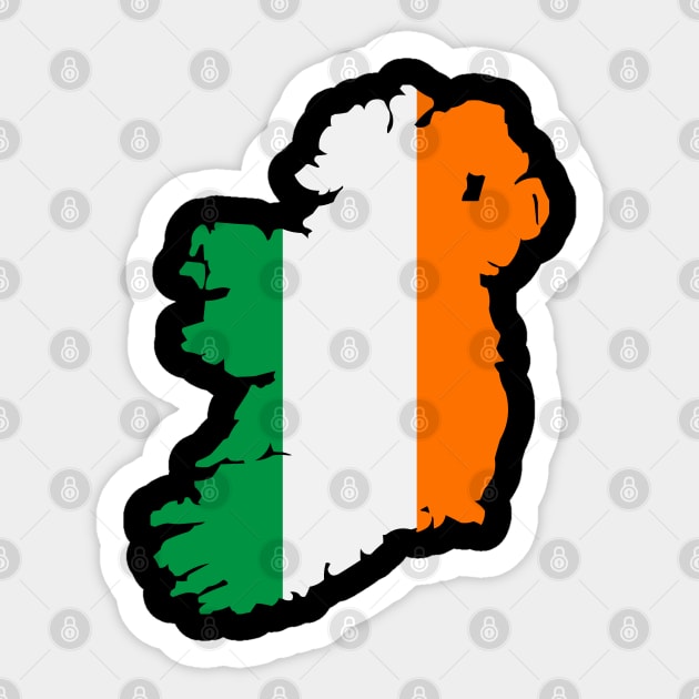 Ireland Map Flag - Ireland - Sticker | TeePublic