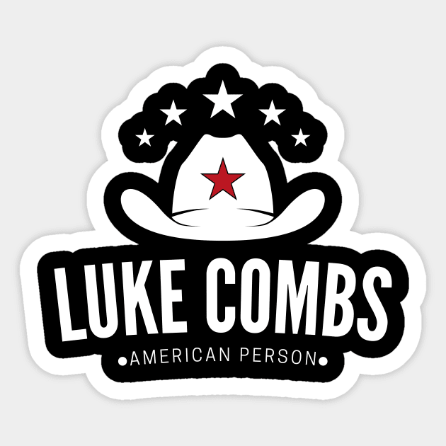 luke combs vintage hat logo - Luke Combs - Sticker | TeePublic