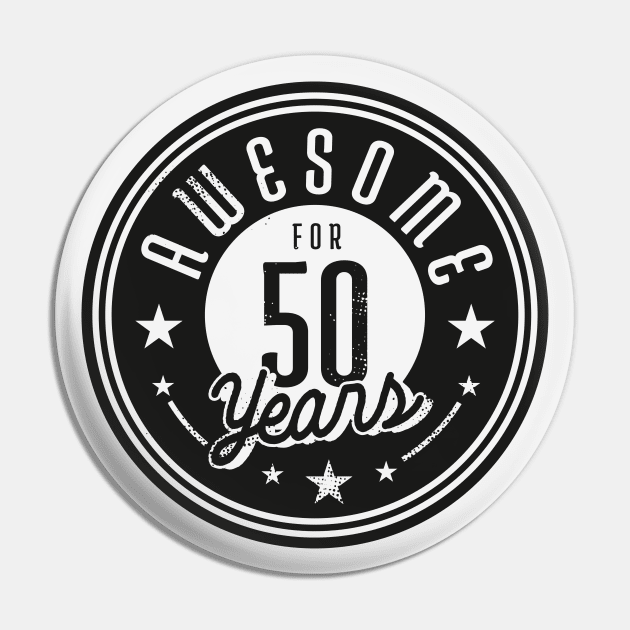 Vintage Awesome for 50 Years // Retro 50th Birthday Celebration B - 50 ...