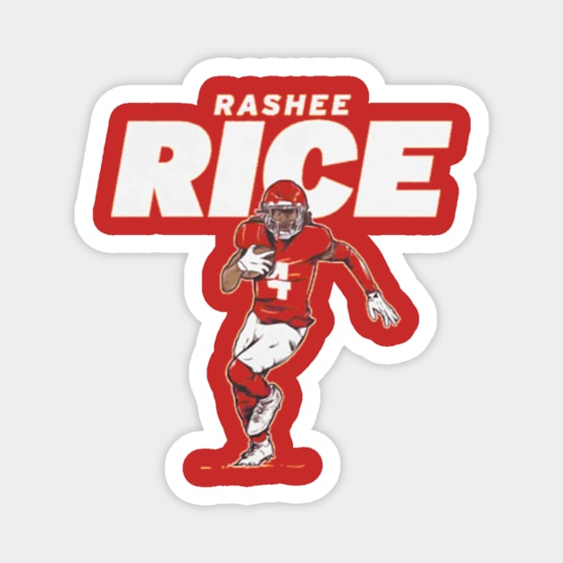 Rashee Rice Name & Pose - Rashee Rice - Magnet | TeePublic