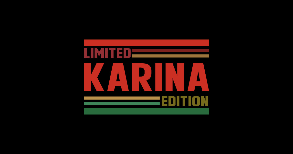 KARINA Limited Edition Shirt KARINA Birthday - Karina Design - Sticker ...