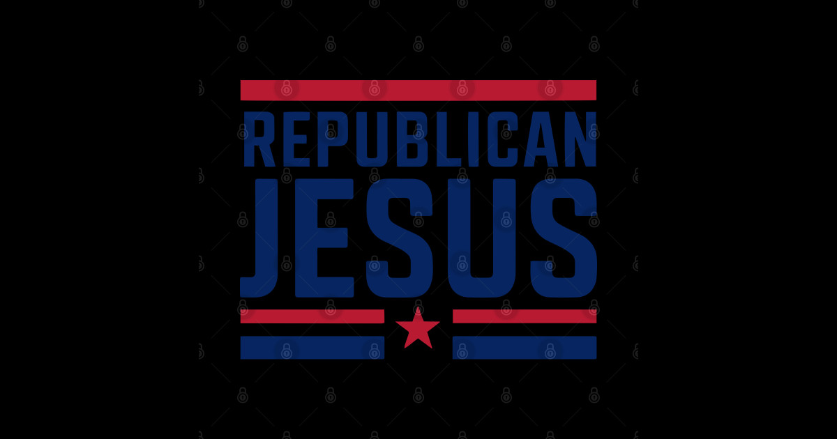 Republican Jesus - Republican Jesus - Sticker | TeePublic