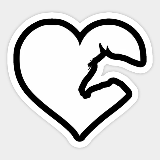 Horse Forns Who Love Horses - Horse Riding - Sticker | TeePublic