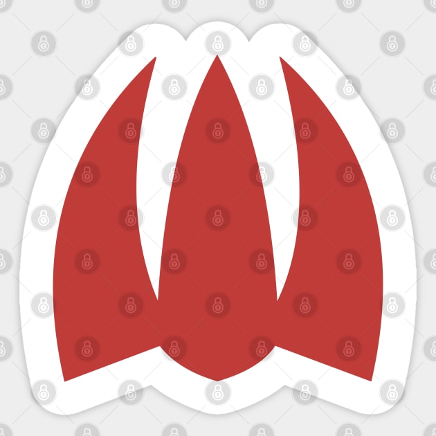 Royal Claw Red - Power - Sticker | TeePublic