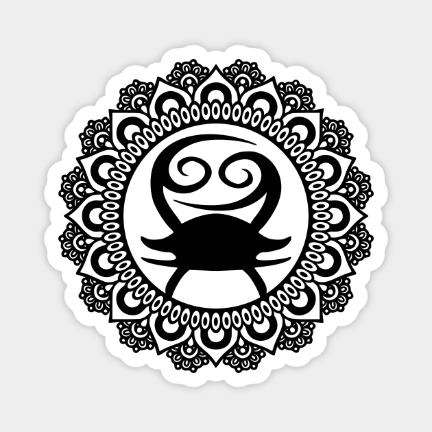 Cancer Zodiac Mandala - Cancer Zodiac Sign - Magnet | TeePublic
