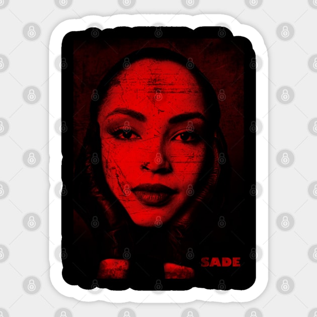 red vintage sade - Sade - Sticker | TeePublic