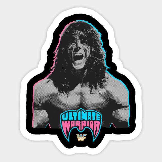 Ultimate Warrior - 80s - Sticker | TeePublic