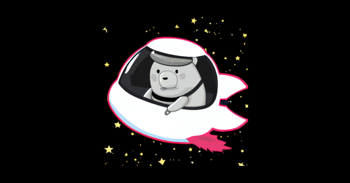 Space Capybara Cartoon - Capybara - Sticker | TeePublic