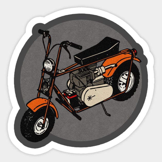 Vintage Trail Mini Bike - Motorcycle - Sticker | TeePublic