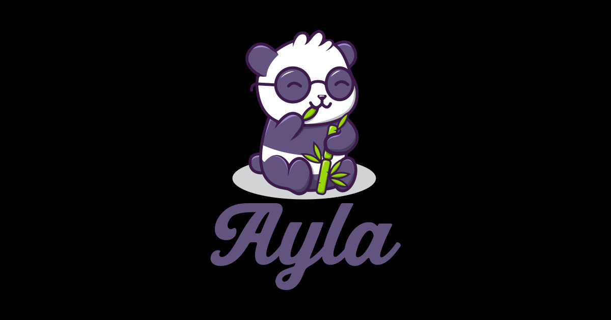 Ayla Panda Logo - Ayla - Sticker | TeePublic