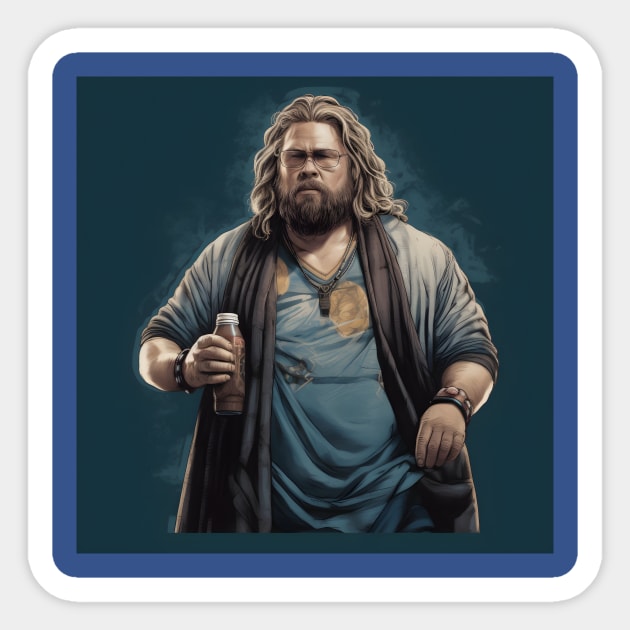 Fat Thor Dude - Norse - Sticker | TeePublic