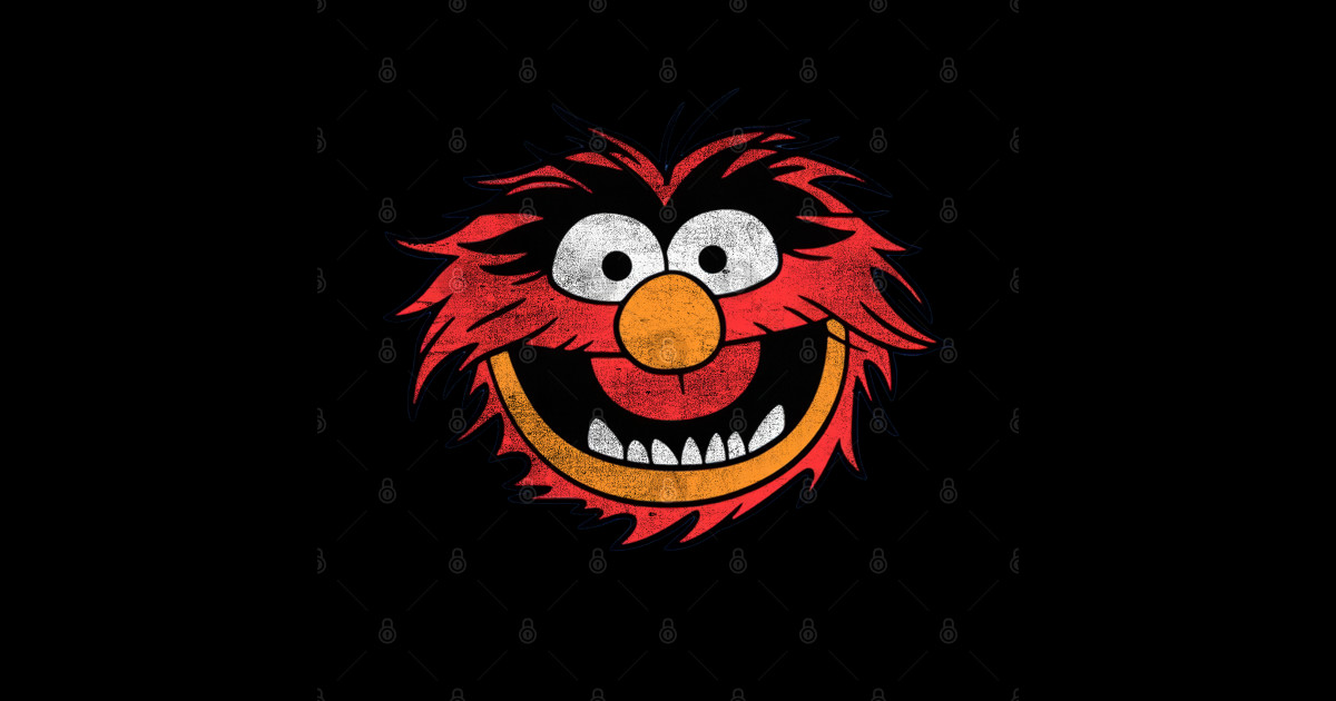 Muppet Face Animal - Muppet Face Animal - Sticker | TeePublic