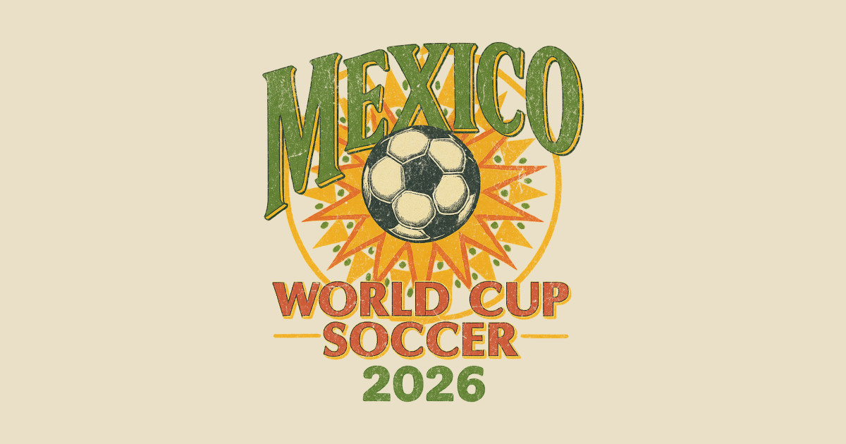 Mexico World Cup Soccer 2026 — Vintage Aztec Sun Design - Mexico - T ...