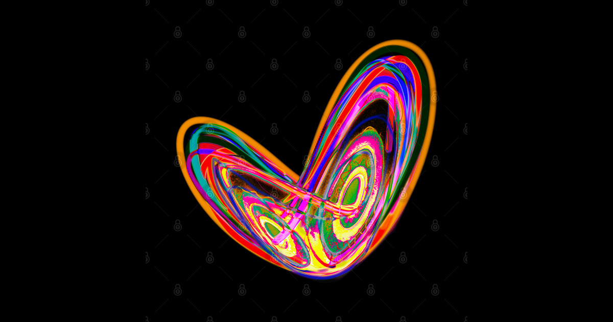 Chaos theory: Lorenz equation - Lorenz Equation - Posters and Art ...