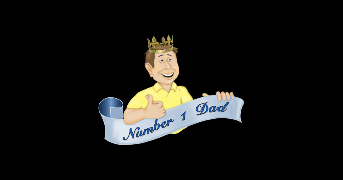 Number 1 Dad - Father - Sticker | TeePublic