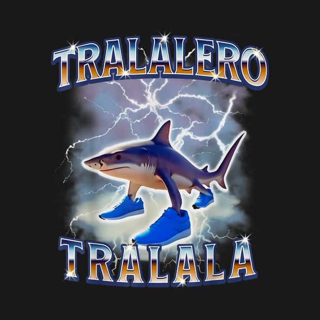 Tralalero Tralala Funny Shark Meme Bootleg, Italian Brain Rot Meme ...