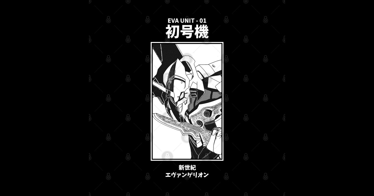Eva Unit - 01 Neon Genesis Evangelion - Evangelion Unit 01 - Sticker ...