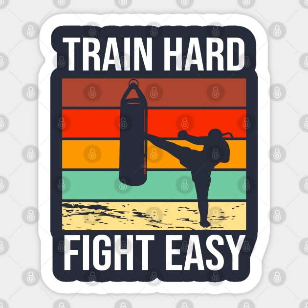 Boxing Train Hard - Boxing - Sticker | TeePublic