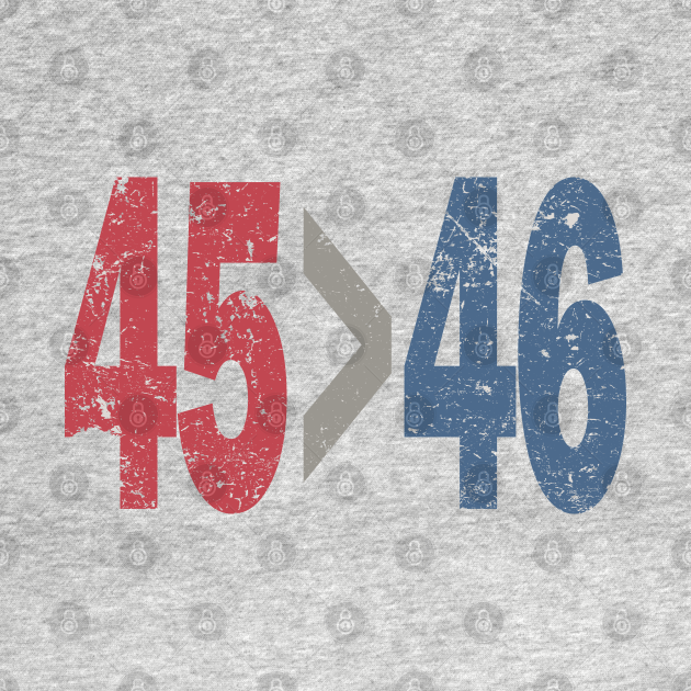 45 is greater than 46 - Donald Trump 2024 - T-Shirt | TeePublic