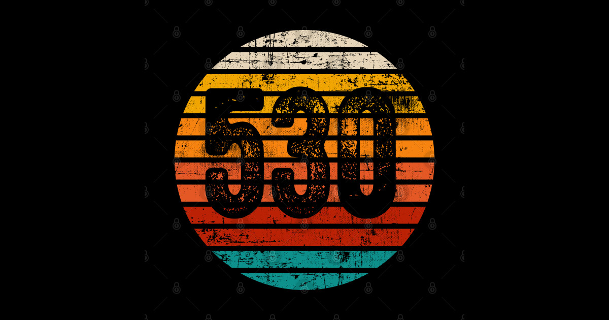 Distressed Vintage Sunset 530 Area Code - 530 Area Code - Sticker ...