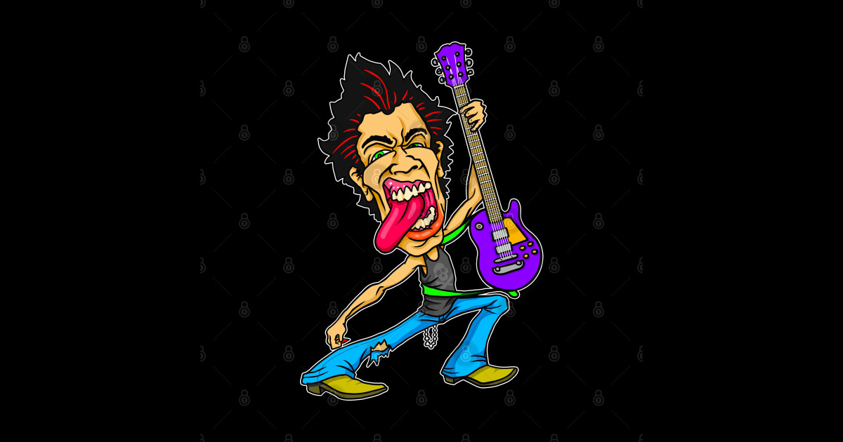 Rock Star - Rock And Roll Music - Sticker | TeePublic