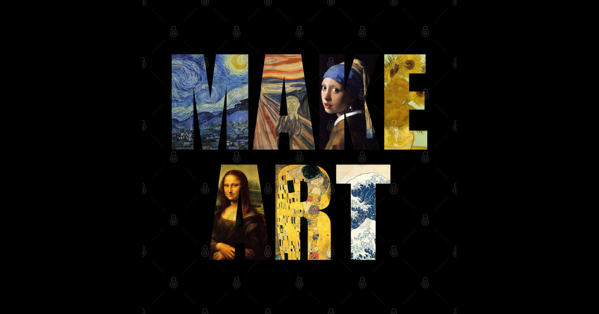 MAKE ART - Creativity - Sticker | TeePublic