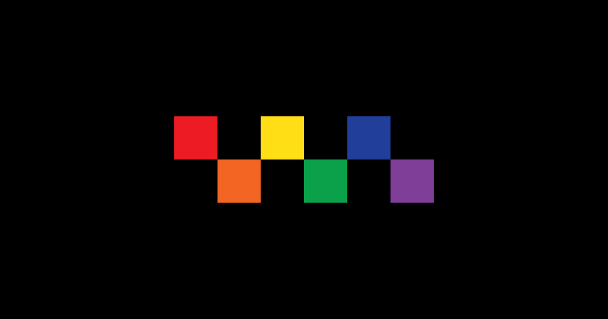 Pride Pixel - Simple Pride - Sticker | TeePublic