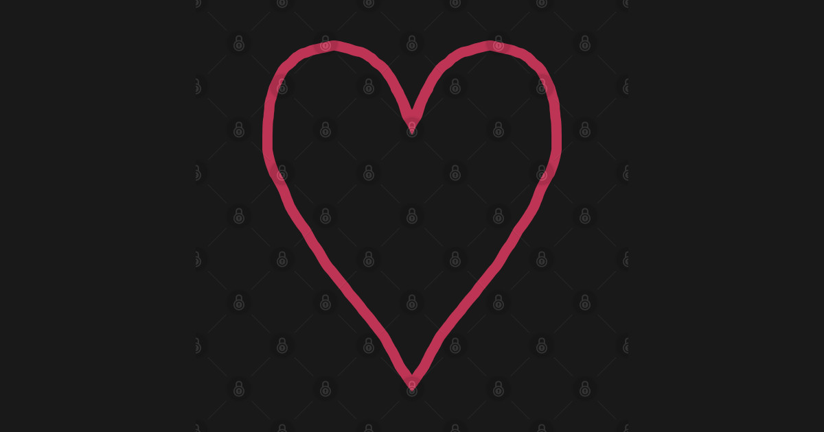 Small Viva Magenta Love Heart Pantone Color of the Year 2023 ...