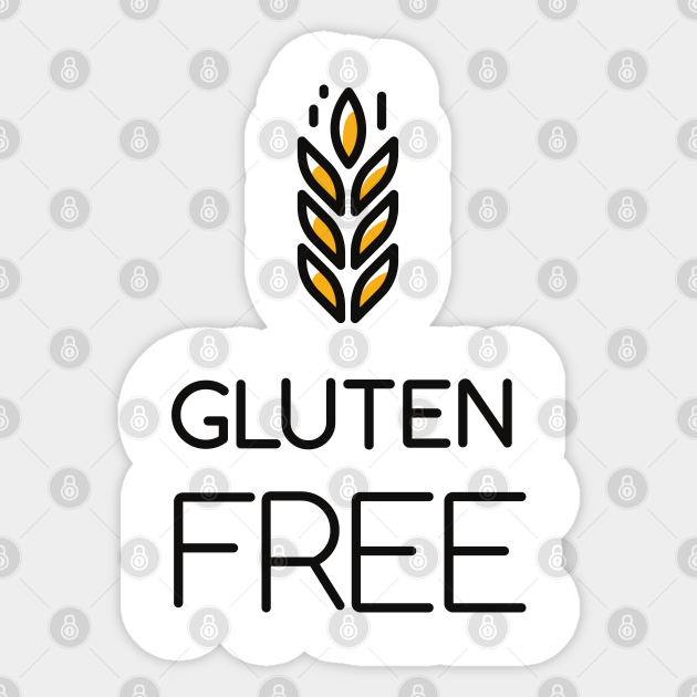 Gluten free sign - Gluten Free - Sticker | TeePublic