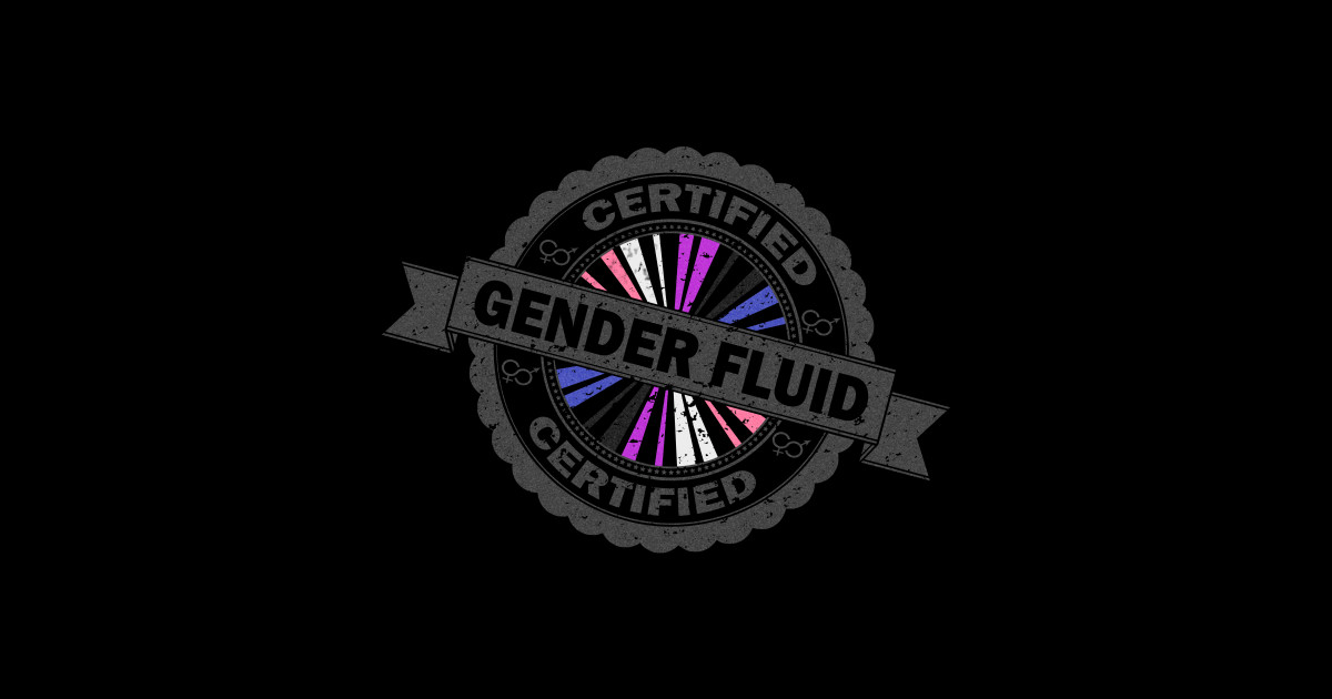 Certified Gender Fluid Pride Seal of Approval with Pride Flag ...