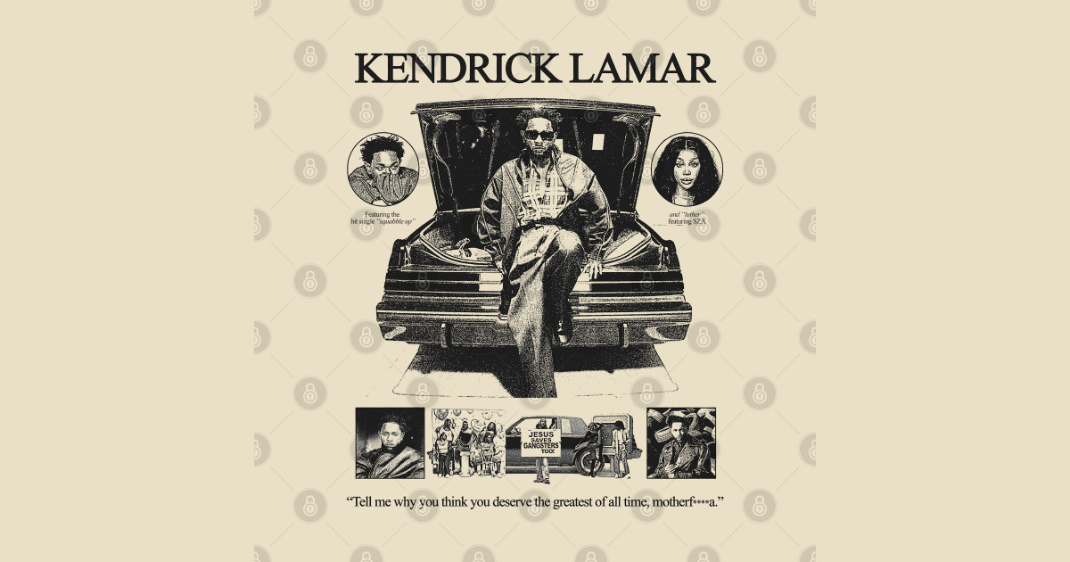 Retro Kendrick Lamar - Kendrick Lamar - T-Shirt | TeePublic
