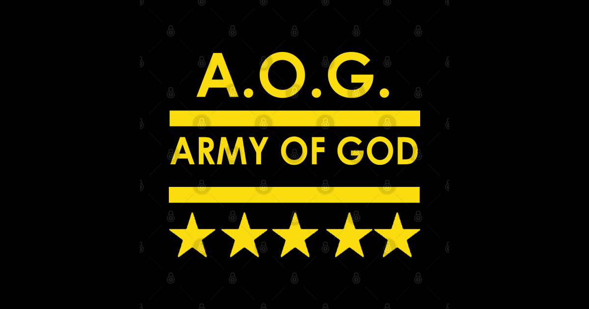 ARMY OF GOD - Aog - Sticker | TeePublic