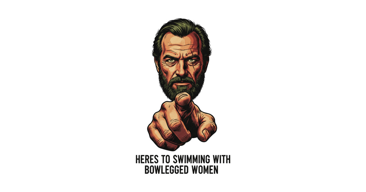 Quint Heres to swimming with bowlegged women funny quote Jaws 50th ...