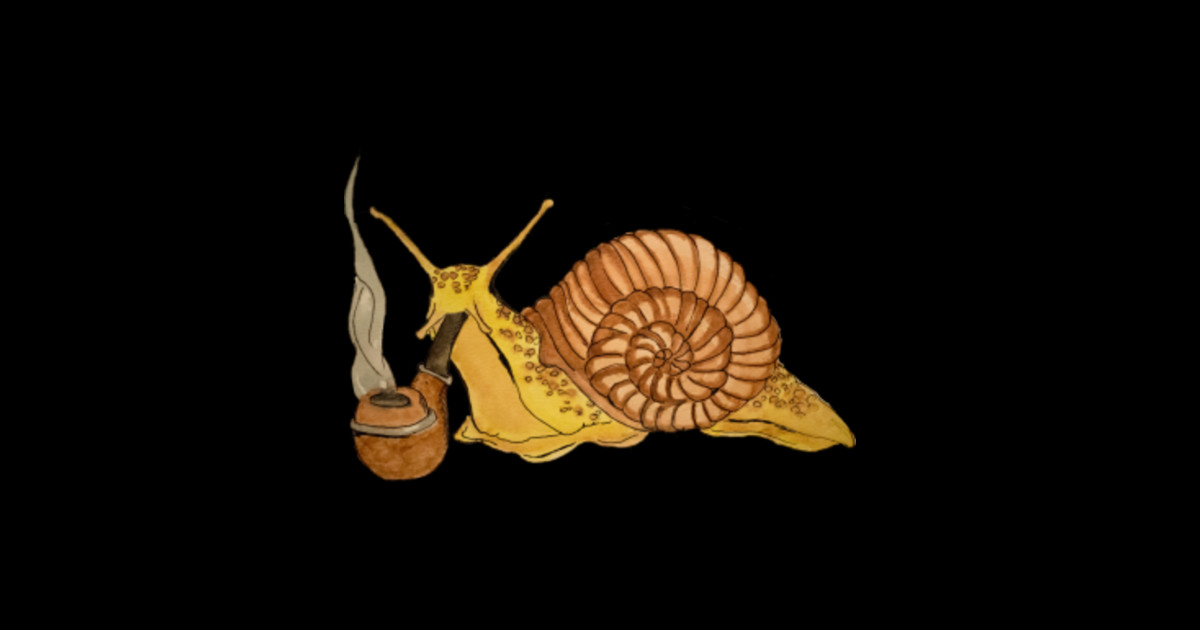 Snail Pipe - Snail - Sticker | TeePublic