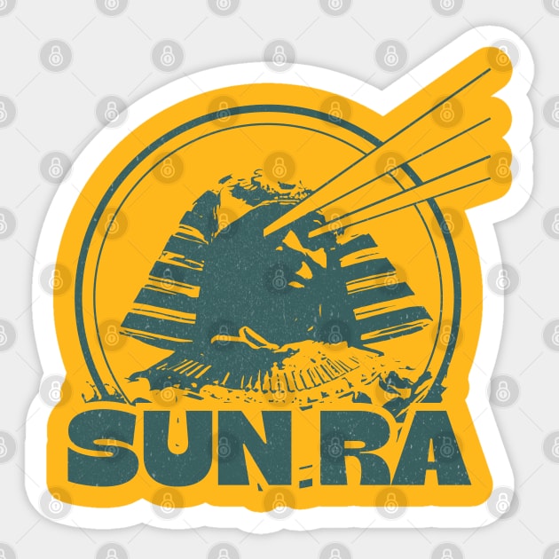 Sun Ra // Vintage Style Design - Sun Ra - Sticker | TeePublic