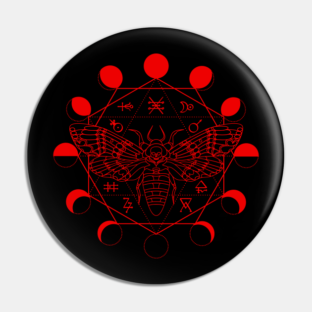 Death's Head Moth, Blood Moon, Alchemical Symbols - Blood Moon - Pin ...