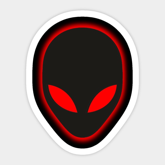 red alien logo