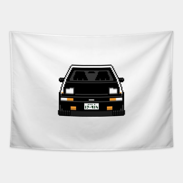 Initial D Toyota Sprinter Trueno AE86 Pixel Art 1 - Initial D - Tapestry | TeePublic