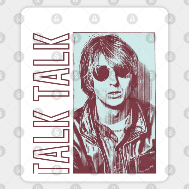 Talk Talk • • • Retro Style Aesthetic Design - Talk Talk - Sticker ...