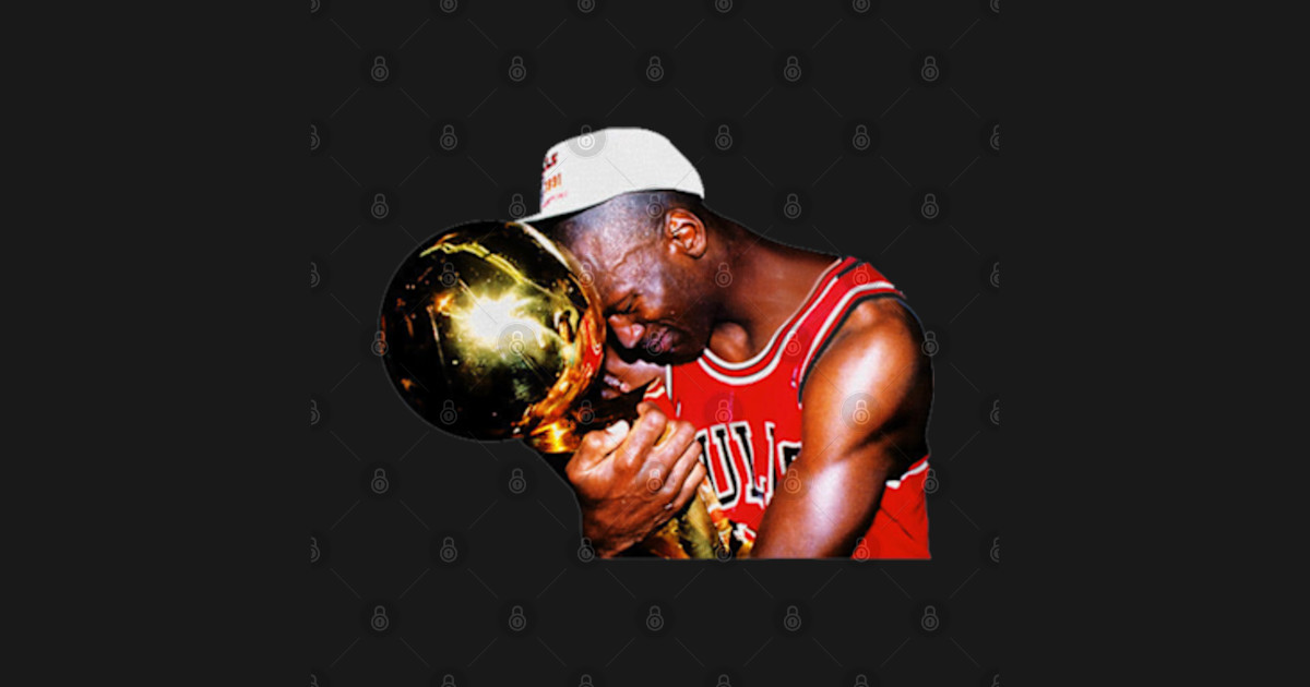 Michael Jordan Cry Trophy - Michael Jordan - T-Shirt | TeePublic