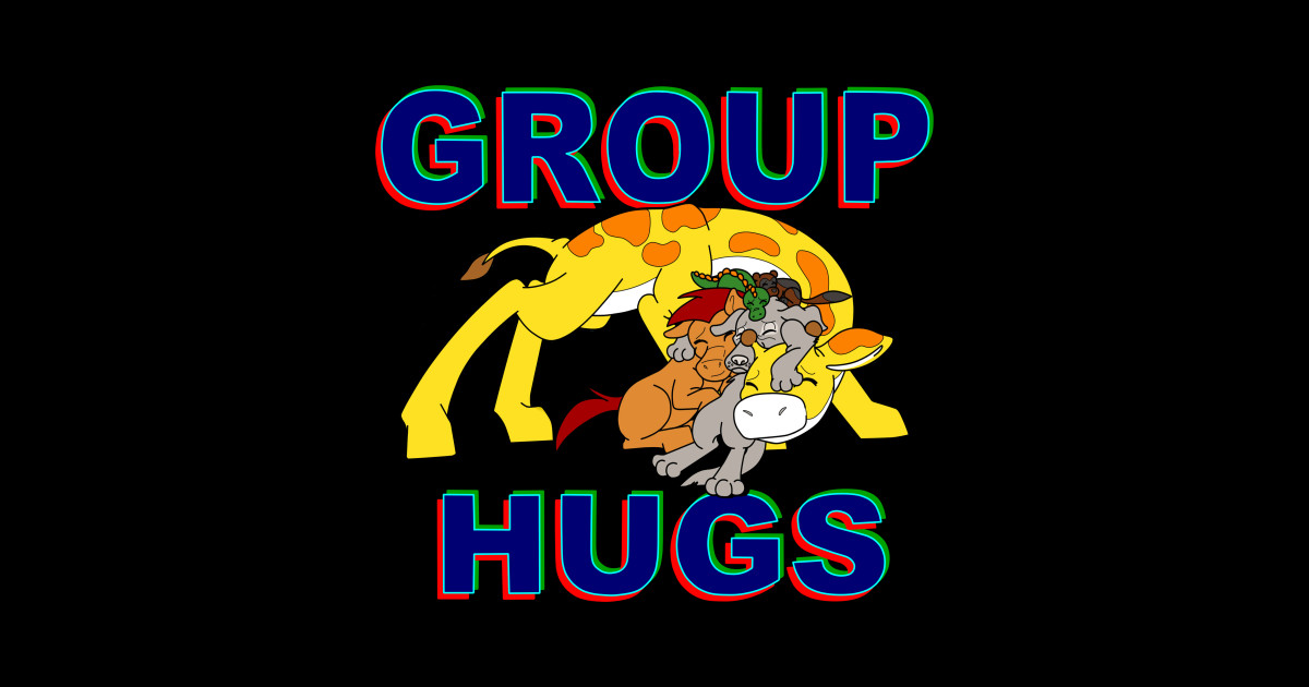 Group Hugs - Group Hug - Sticker | TeePublic