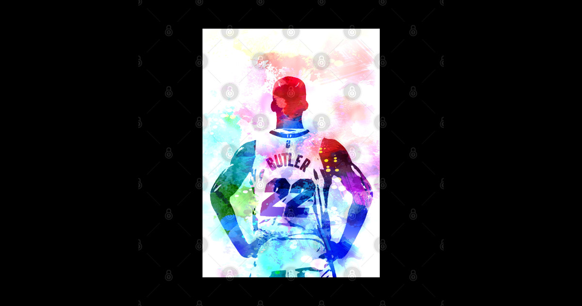 Jimmy Butler Watercolor - Jimmy Butler - Sticker | TeePublic