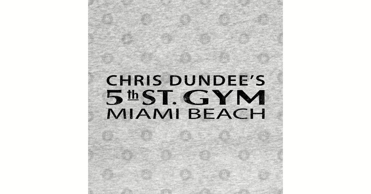 Chris Dundee 5th St. Gym Miami Beach - Dundee Boxing Gym - T-Shirt ...
