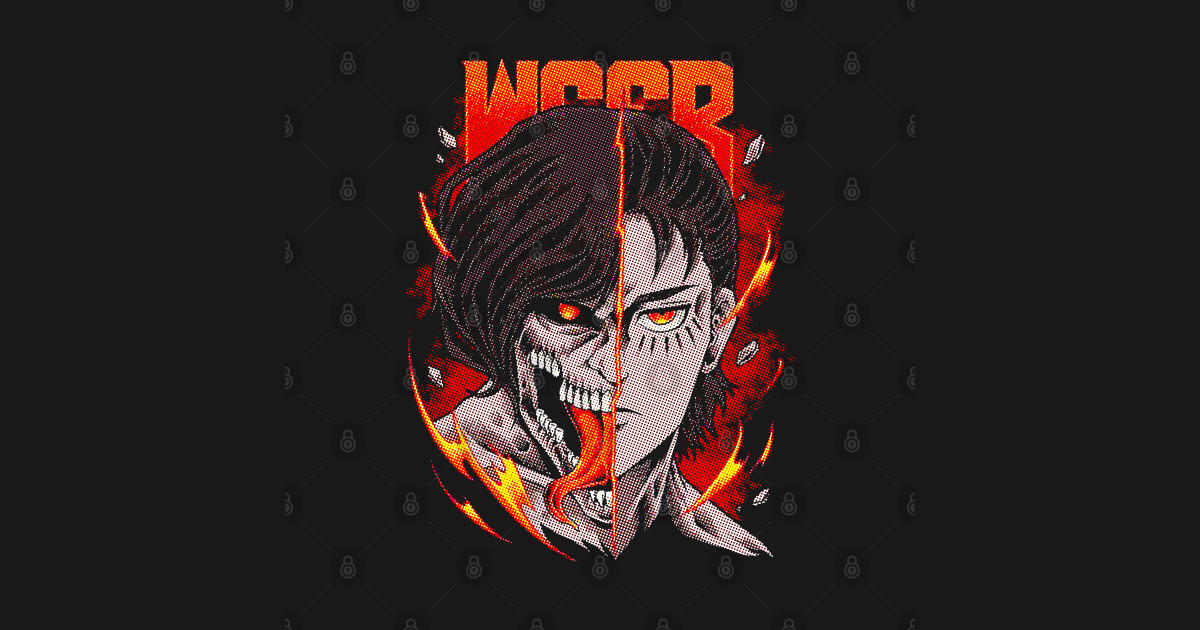 eren yeager - Attack On Titan - T-Shirt | TeePublic
