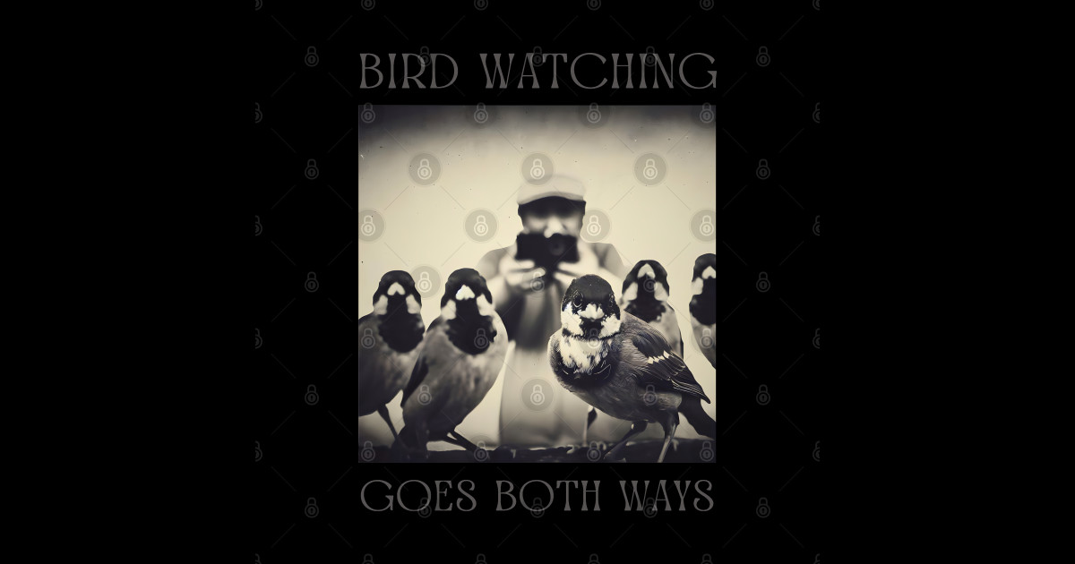 Bird Watching Goes Both Ways - Bird Watching - Posters and Art Prints ...